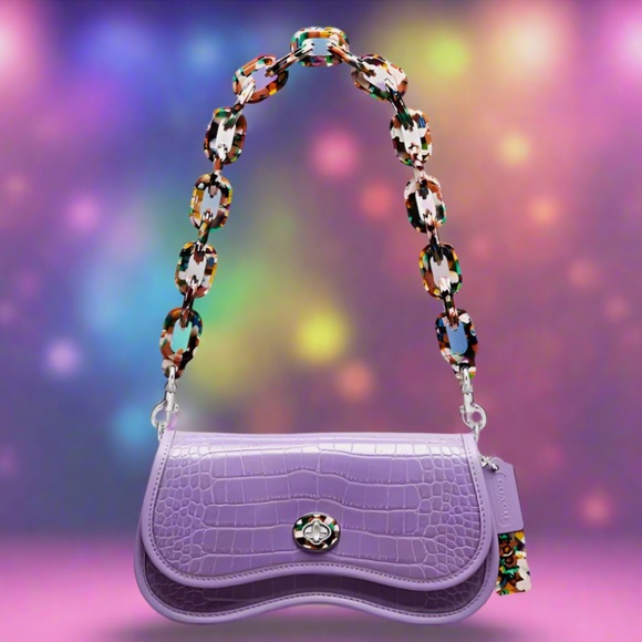 Coachtopia | Bags | Nwtcoach Wavy Dinky Bag In Croc Embossed Coachtopia ...